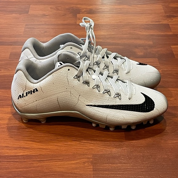 Nike | Shoes | Nike Alpha Pro 2 Td White Silver Size Us Mens 1 | Poshmark